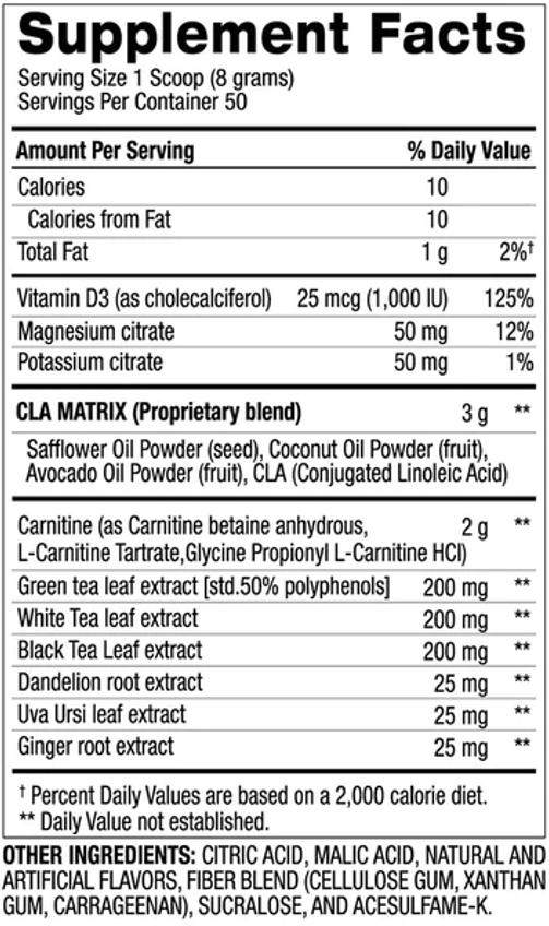 Жиросжигатель BPI CLA PLUS CARNITINE Shredded 400 g /50 servings ...