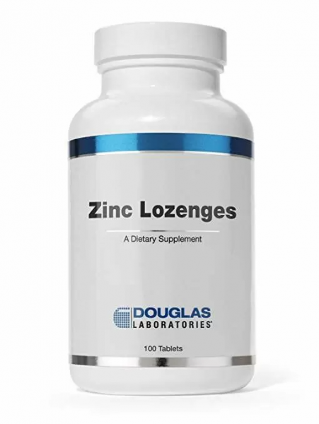 Douglas Laboratories Zinc Lozenges Цинк цитрат 100 жевательных таблеток ...