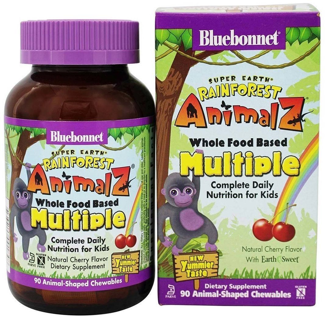 Bluebonnet Nutrition Rainforest Animalz, Multiple Complete Daily ...